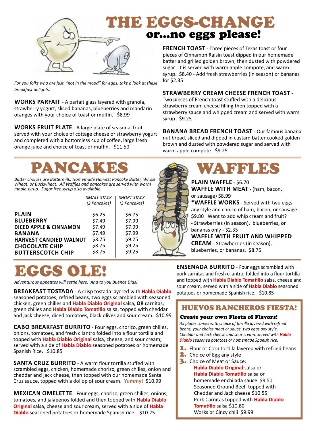 Egg and i menu store