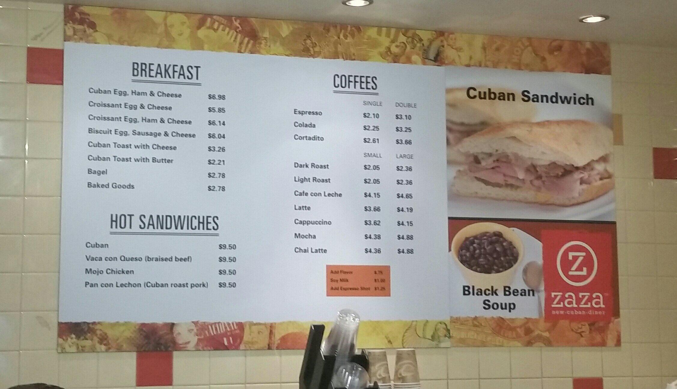 ZAZA NEW CUBAN DINER Orlando One Jeff Fuqua Blvd Menu Prices Restaurant Reviews Tripadvisor