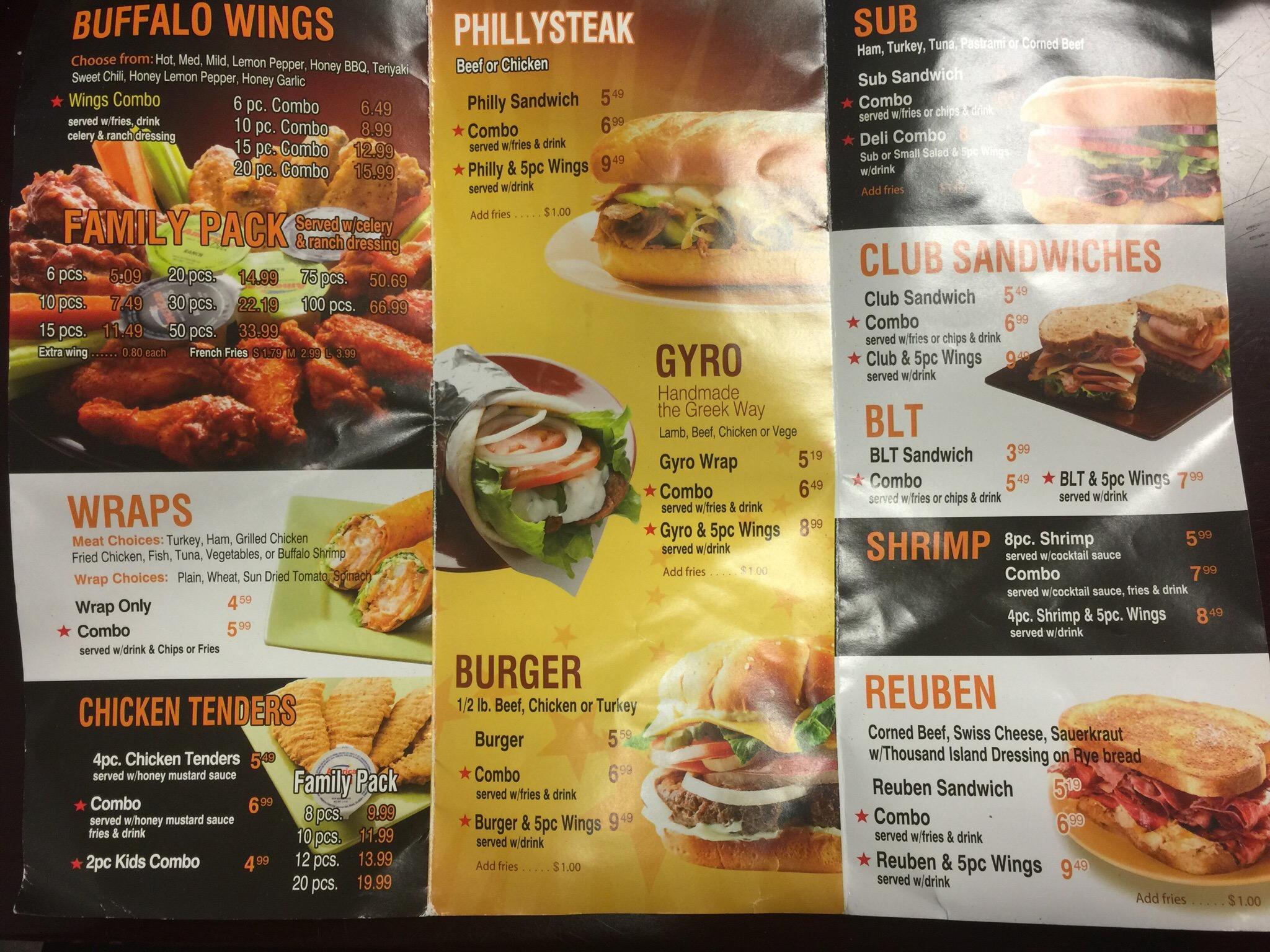 American deli menu prices store
