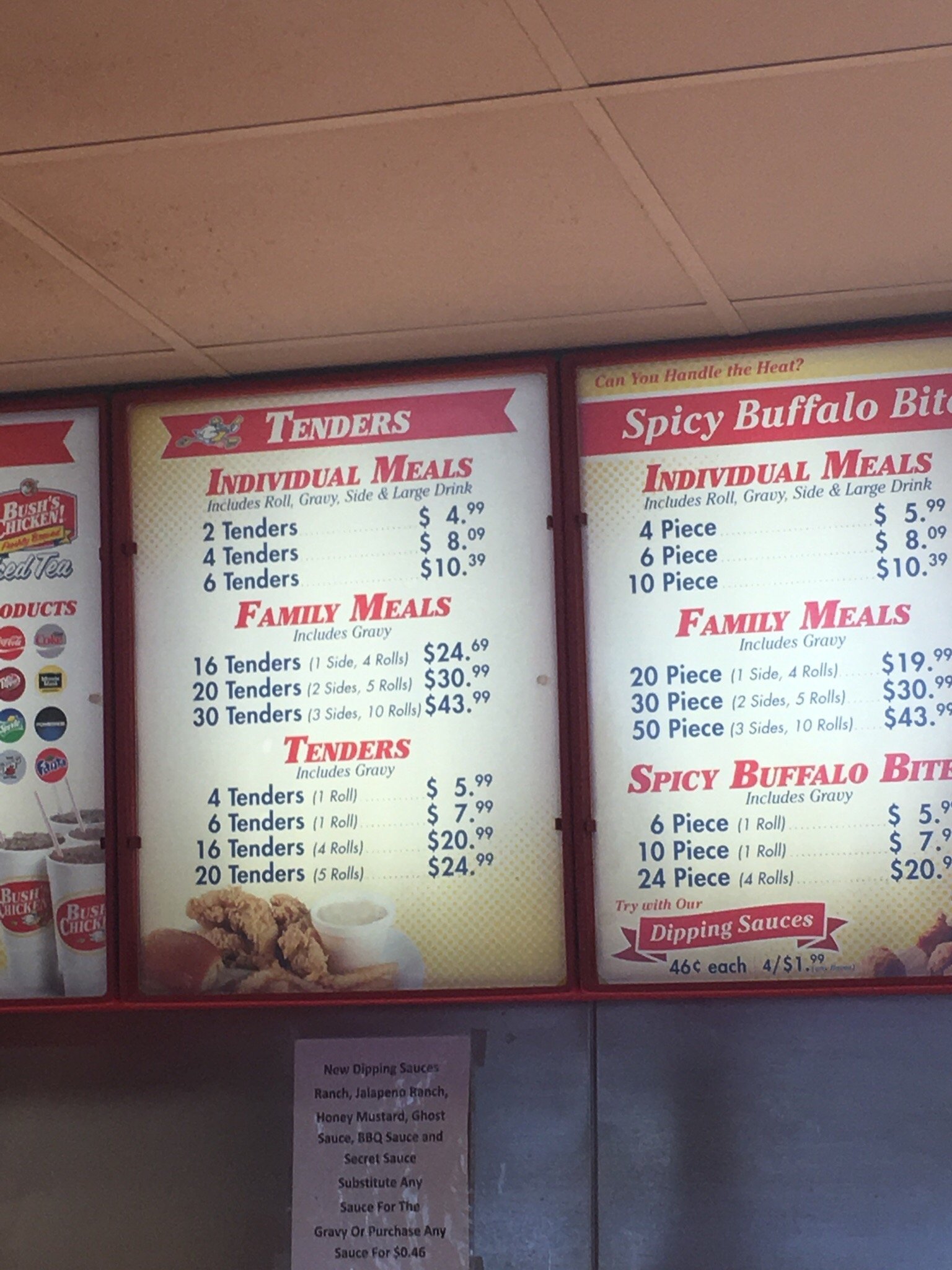 Bush's menu store