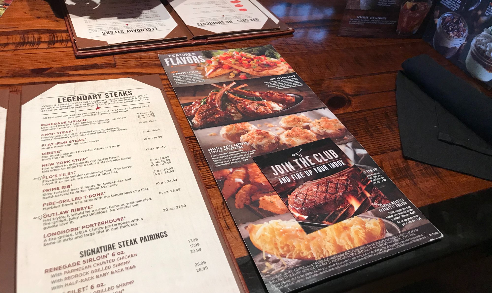 Longhorn menu with prices 2020 store