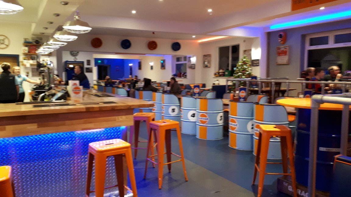 The garage restaurant store