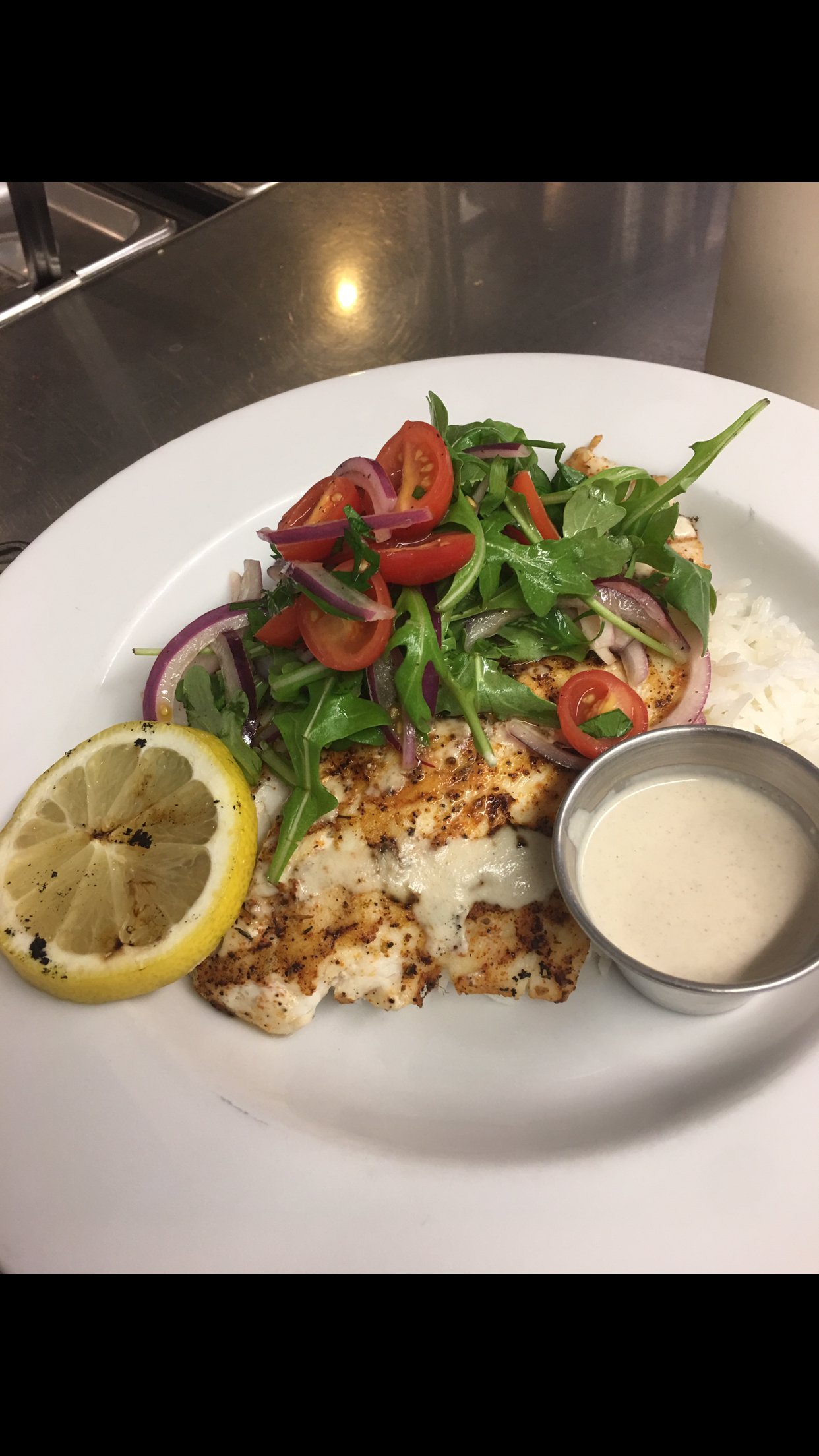 Blue fish grill store