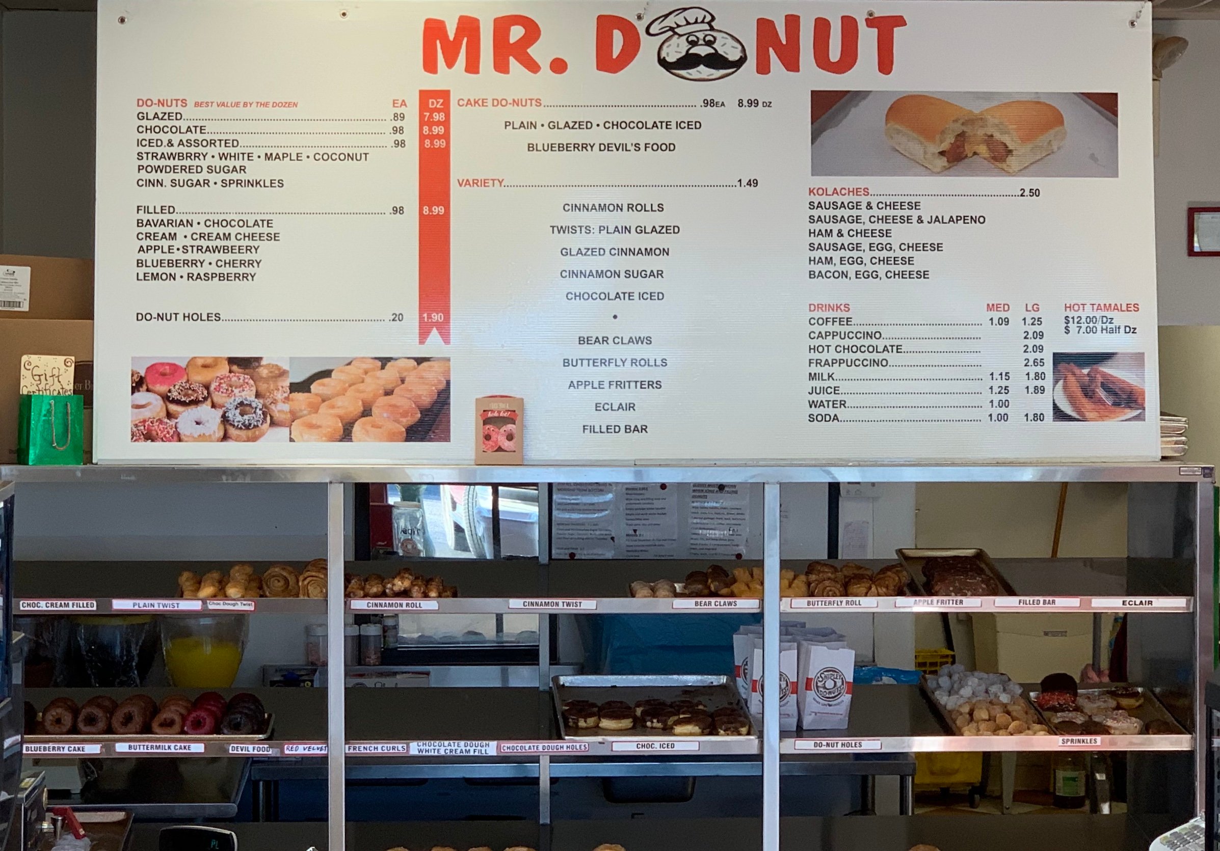 Mister donut menu store