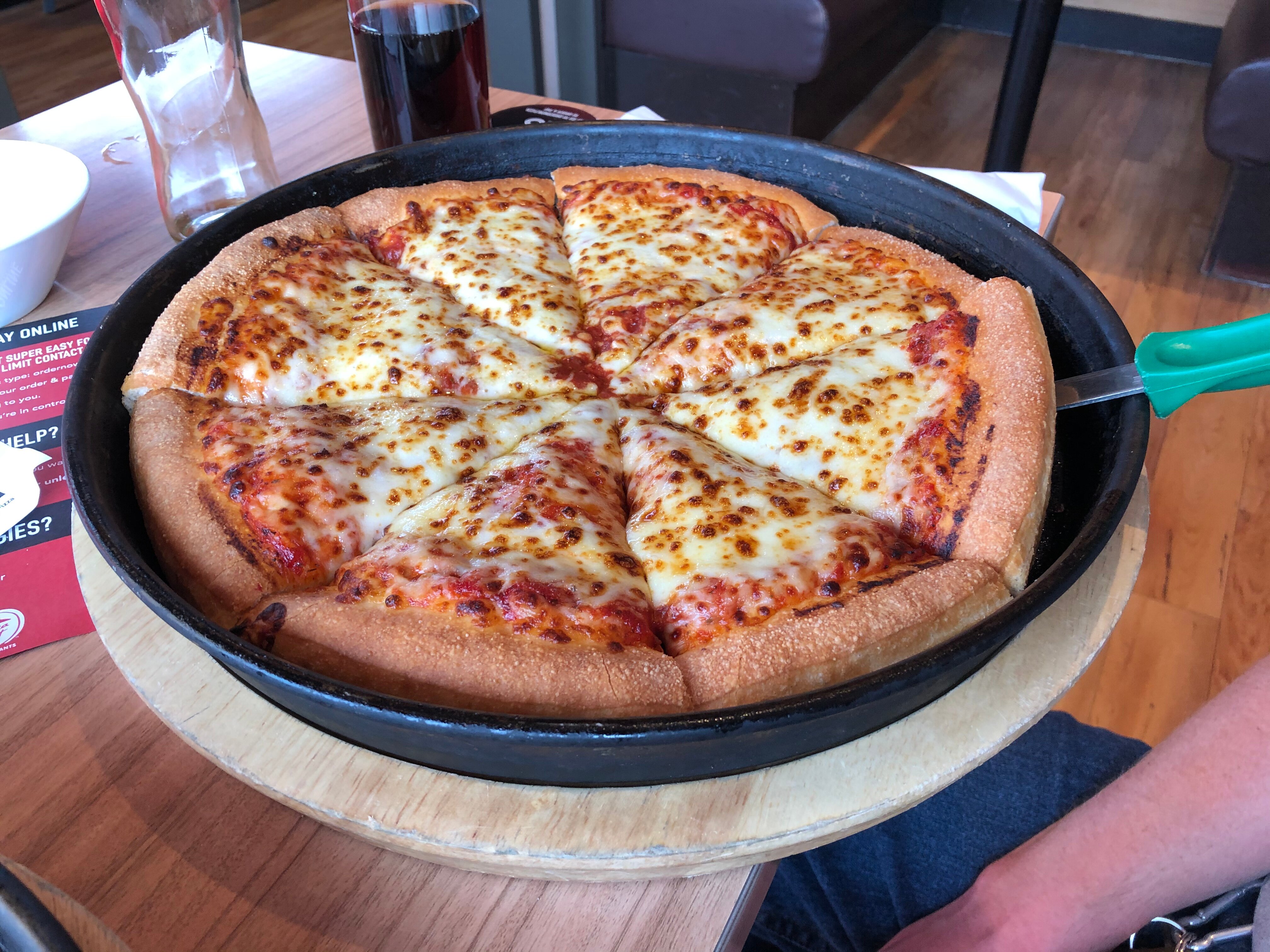 Pizza at pizza hut store