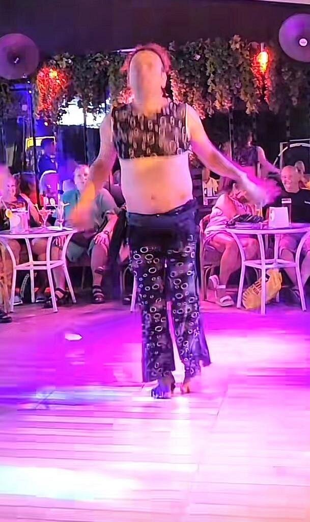 Human Elephant Pink Belly Dancer