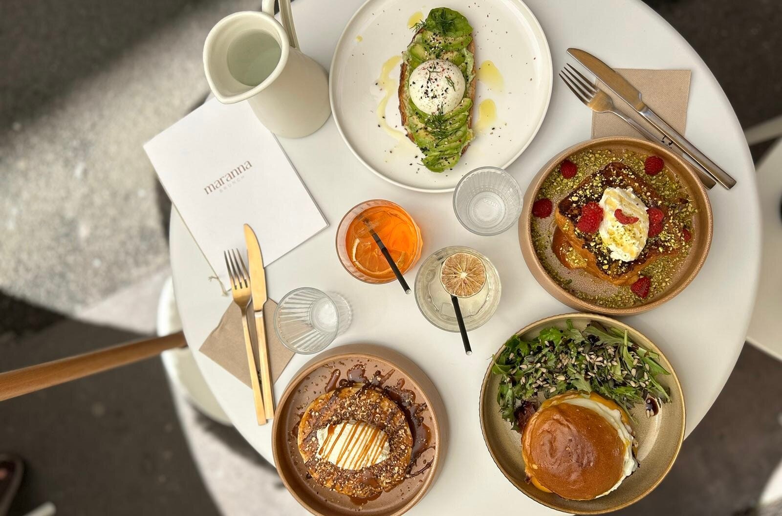 Brunch in nice store