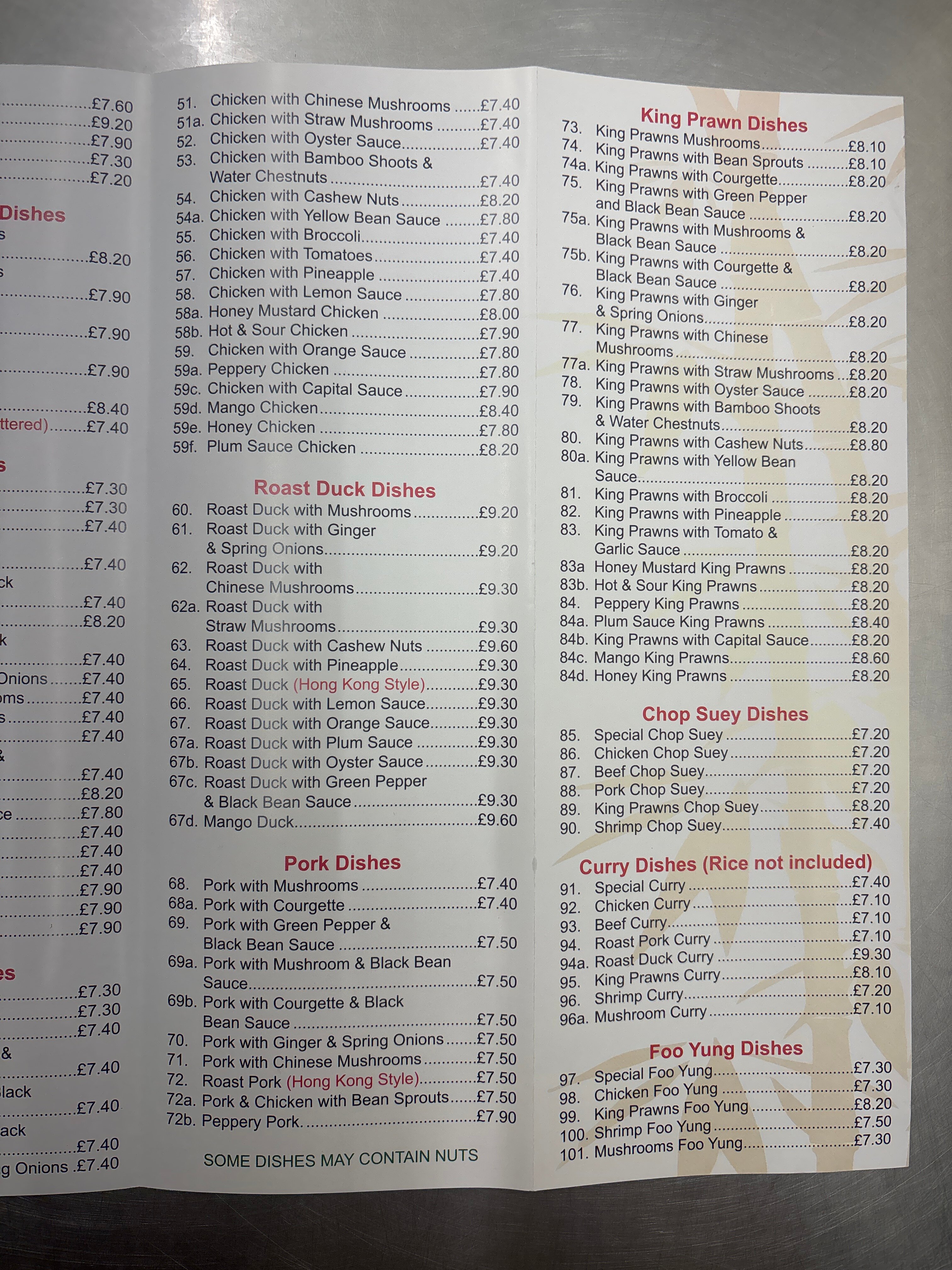 Good fortune menu store